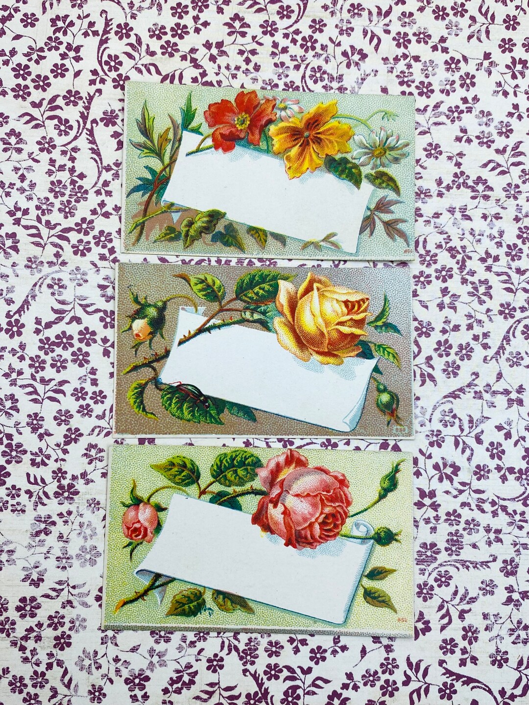 Victorian Calling Visiting Card Sets - Etsy