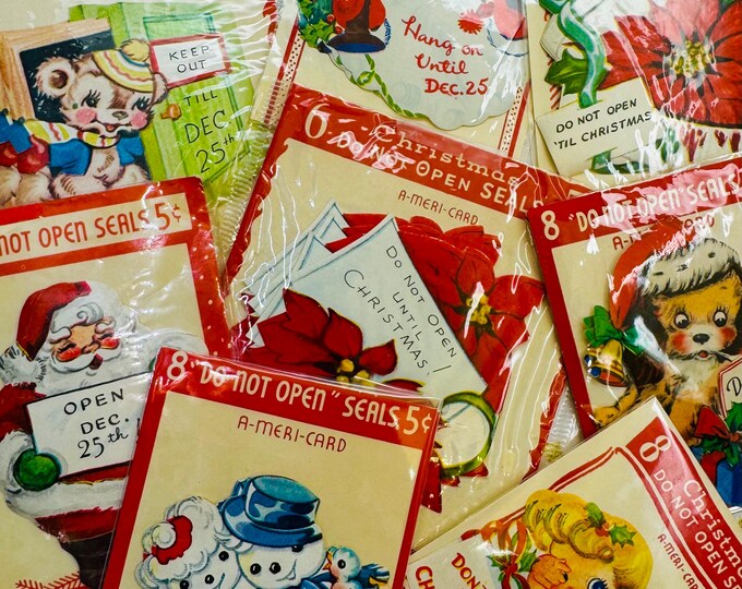 Large Christmas “do Not Open” Seals - Etsy