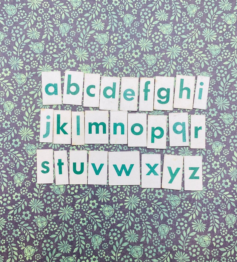 Cardstock Alphabet Tiles - Etsy