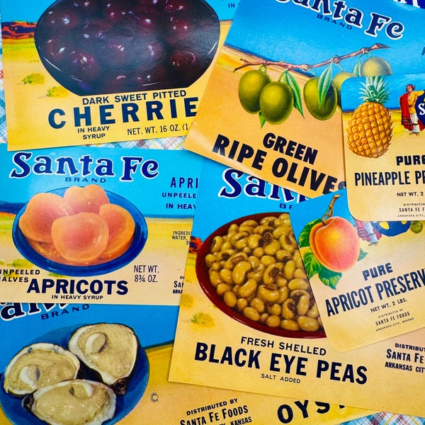 Vintage Can Labels - Etsy