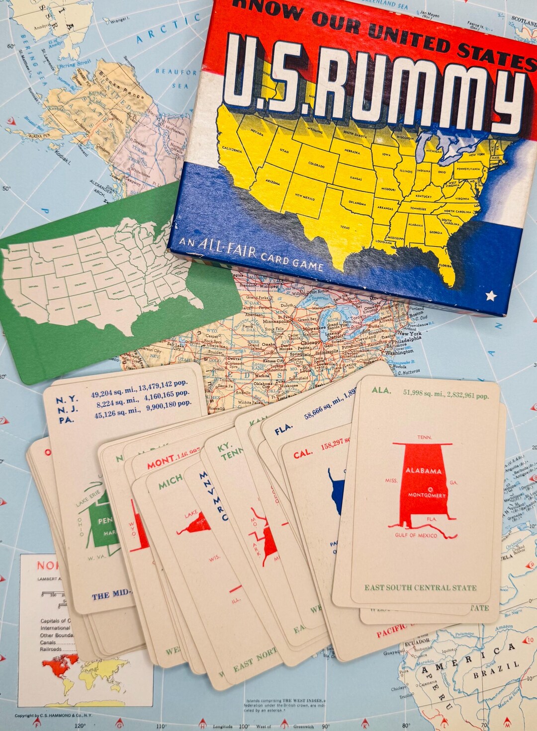 U.S. State Game Cards - Etsy