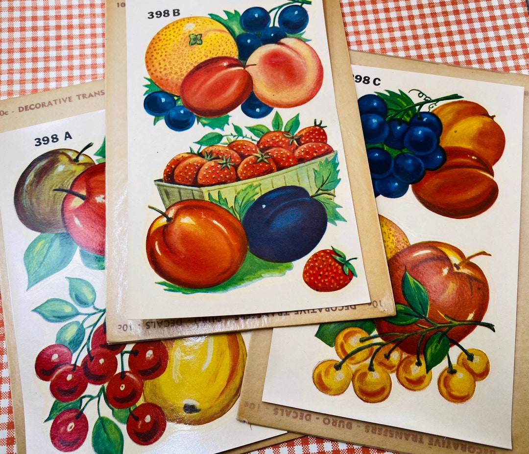 Duro Water-slide Fruit Decal Sets - Etsy