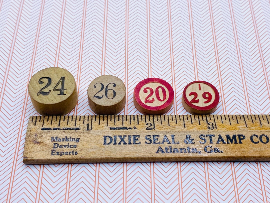 Bingo Wood Numbers and Markers - Etsy