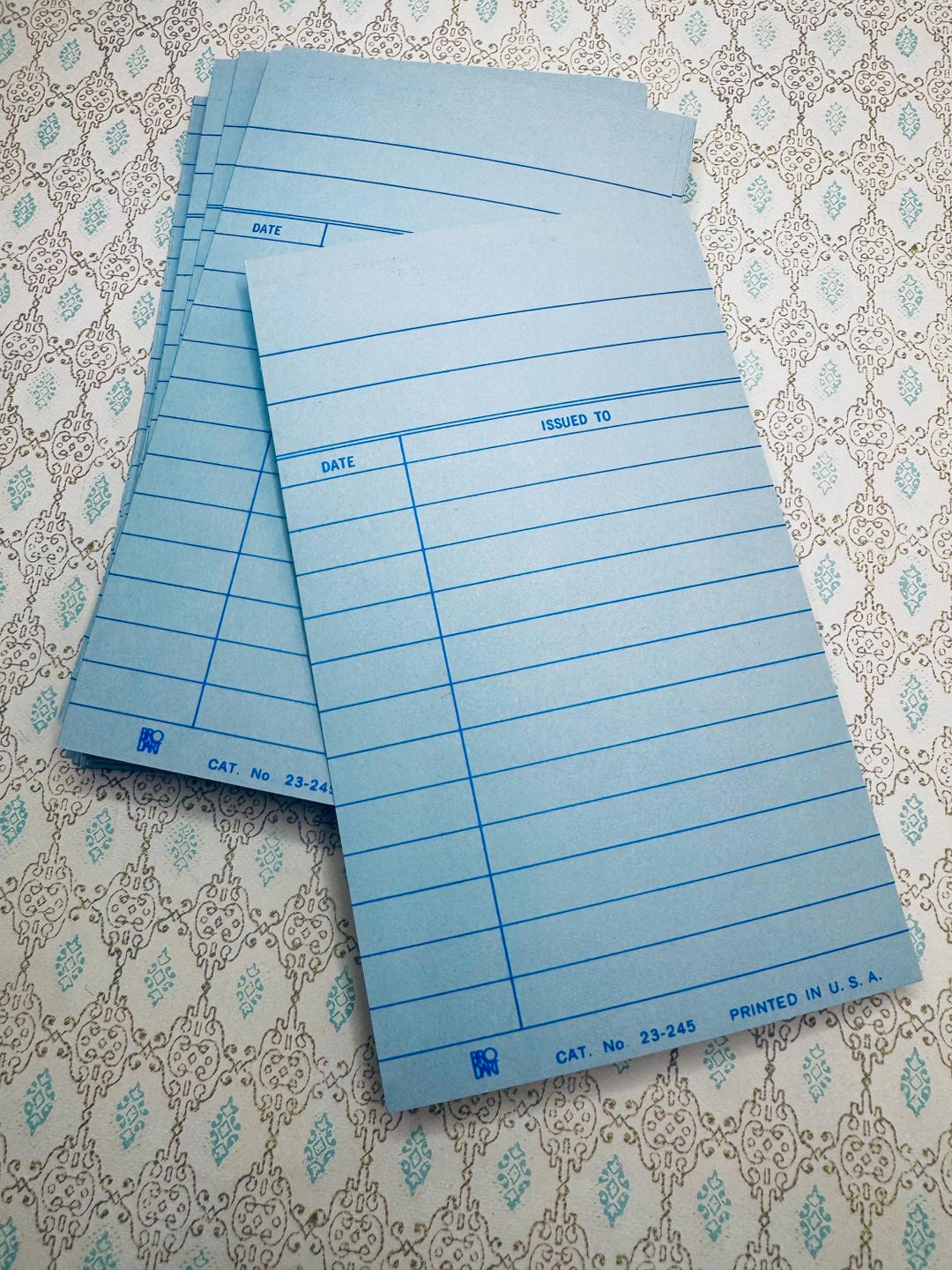 Library Book Checkout Cards and Pockets - Etsy