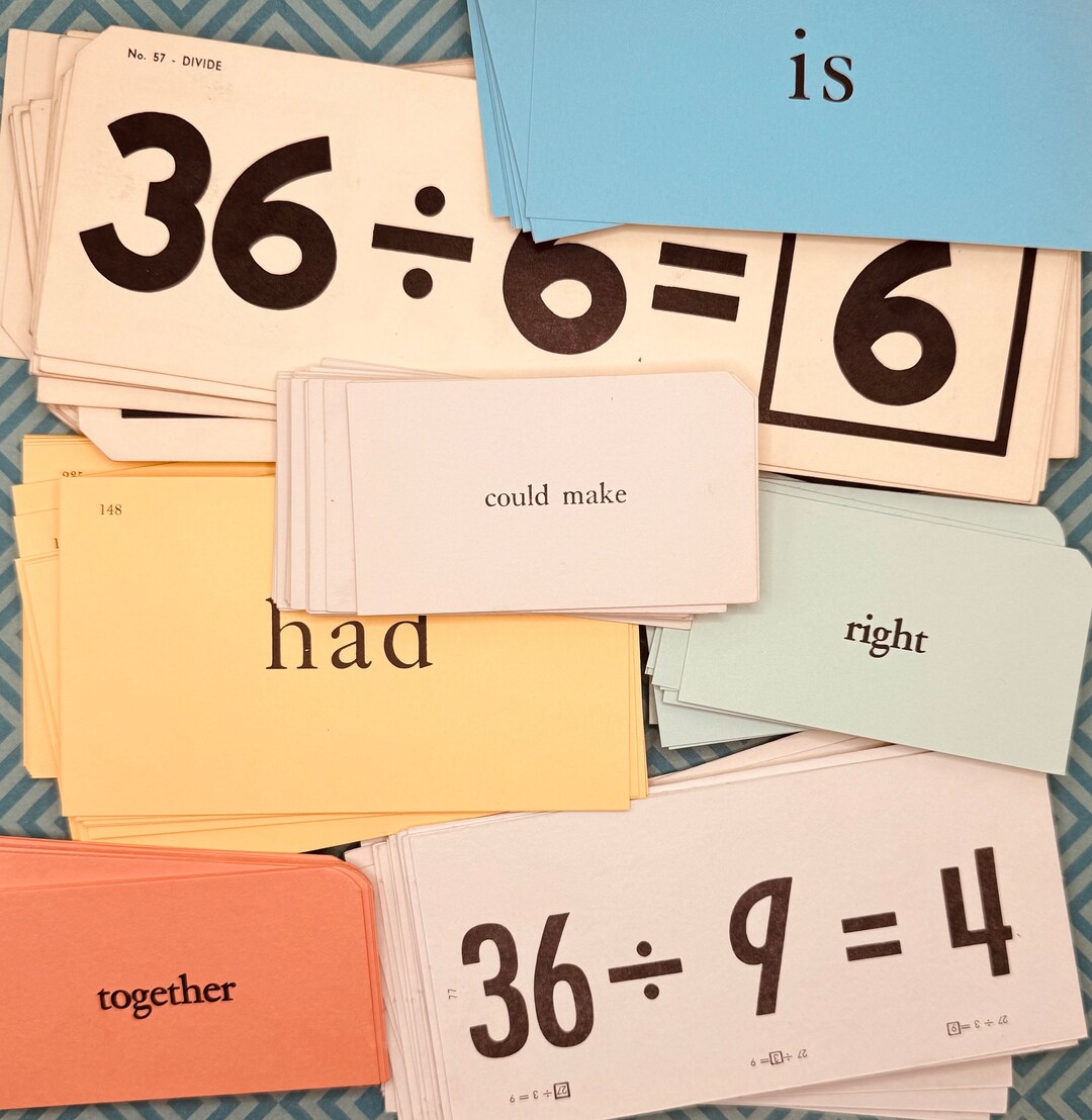 Flash Card Set (7 Pieces) - Etsy