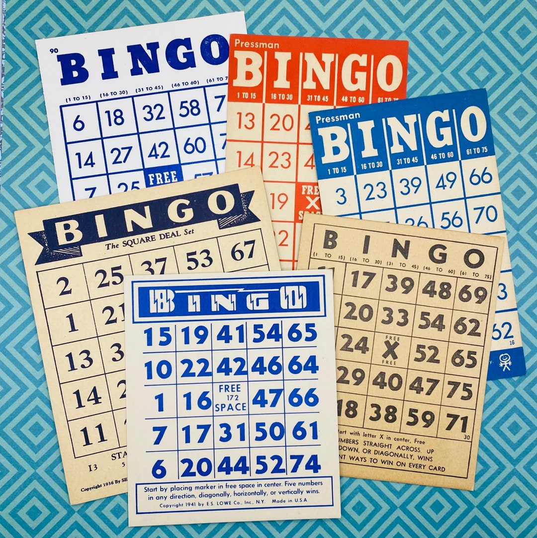 Bingo Cards (9 Designs) - Etsy