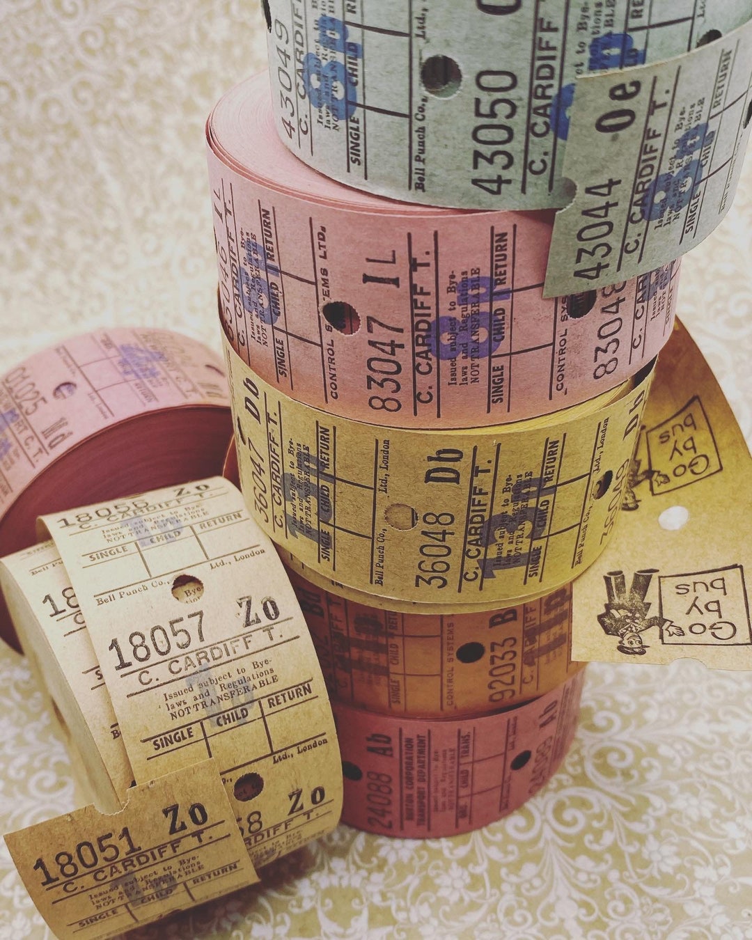 UK Bus Tickets (14 Pcs) - Etsy