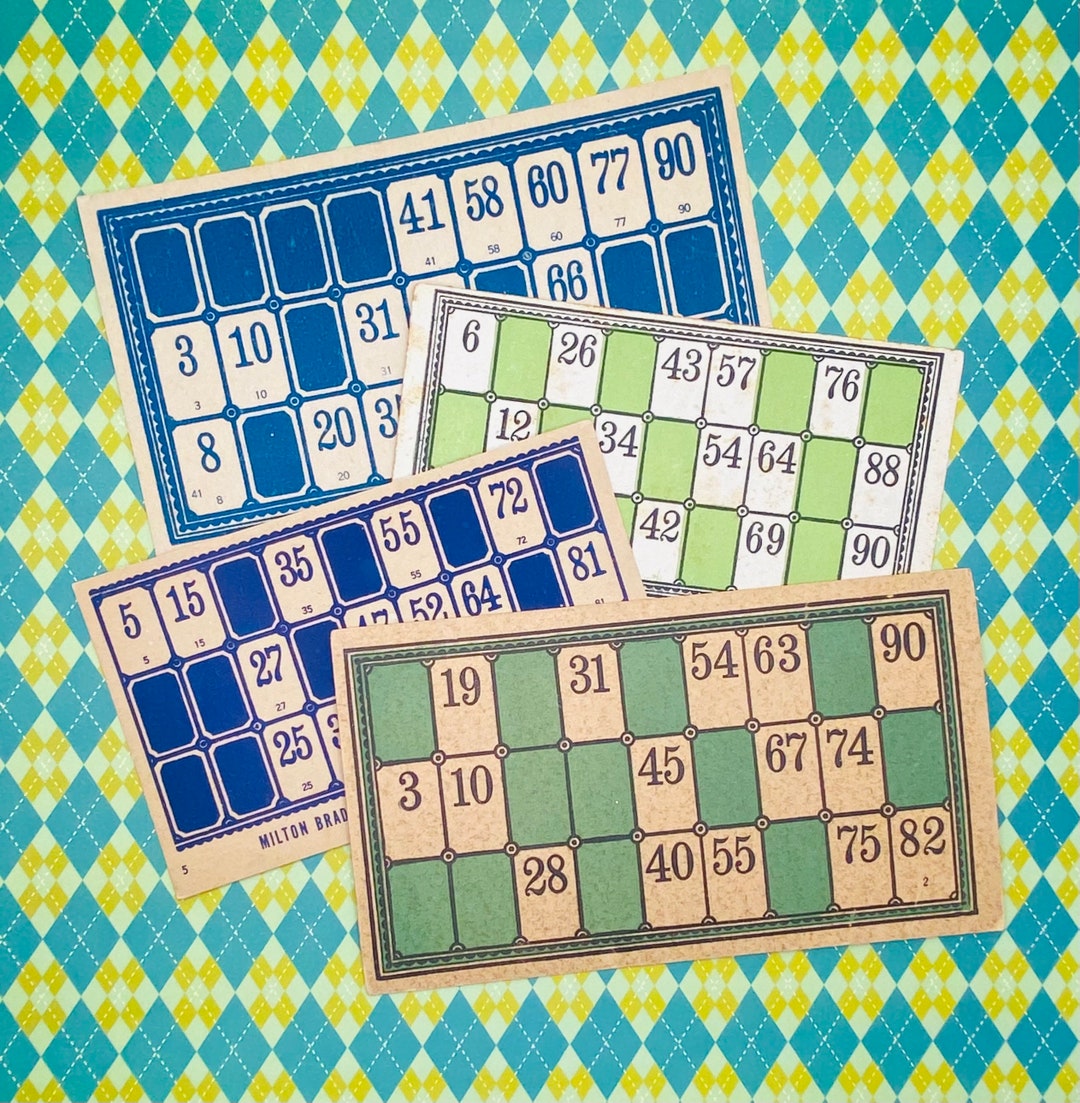 Lotto / Loto Game Card - Etsy