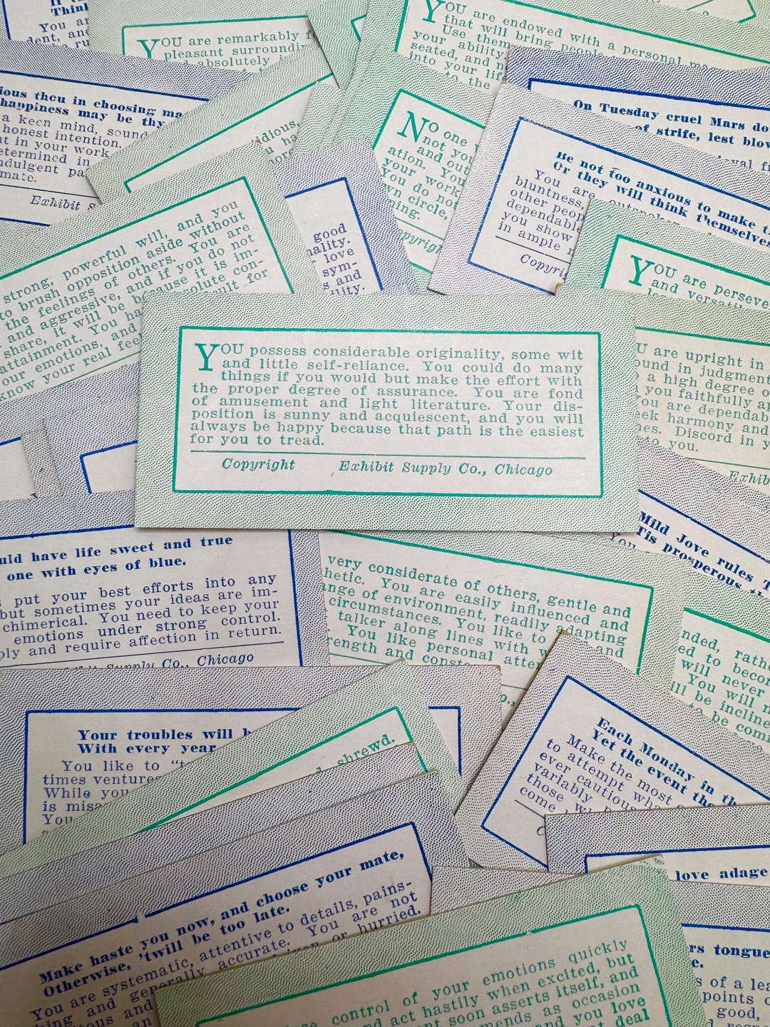 Vending Machine Personality Fortune Cards - Etsy