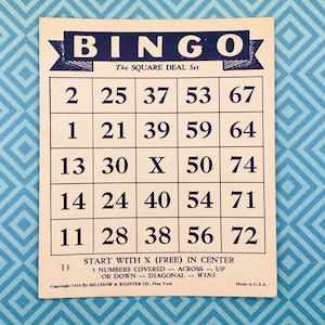 Bingo Cards (9 Designs) - Etsy