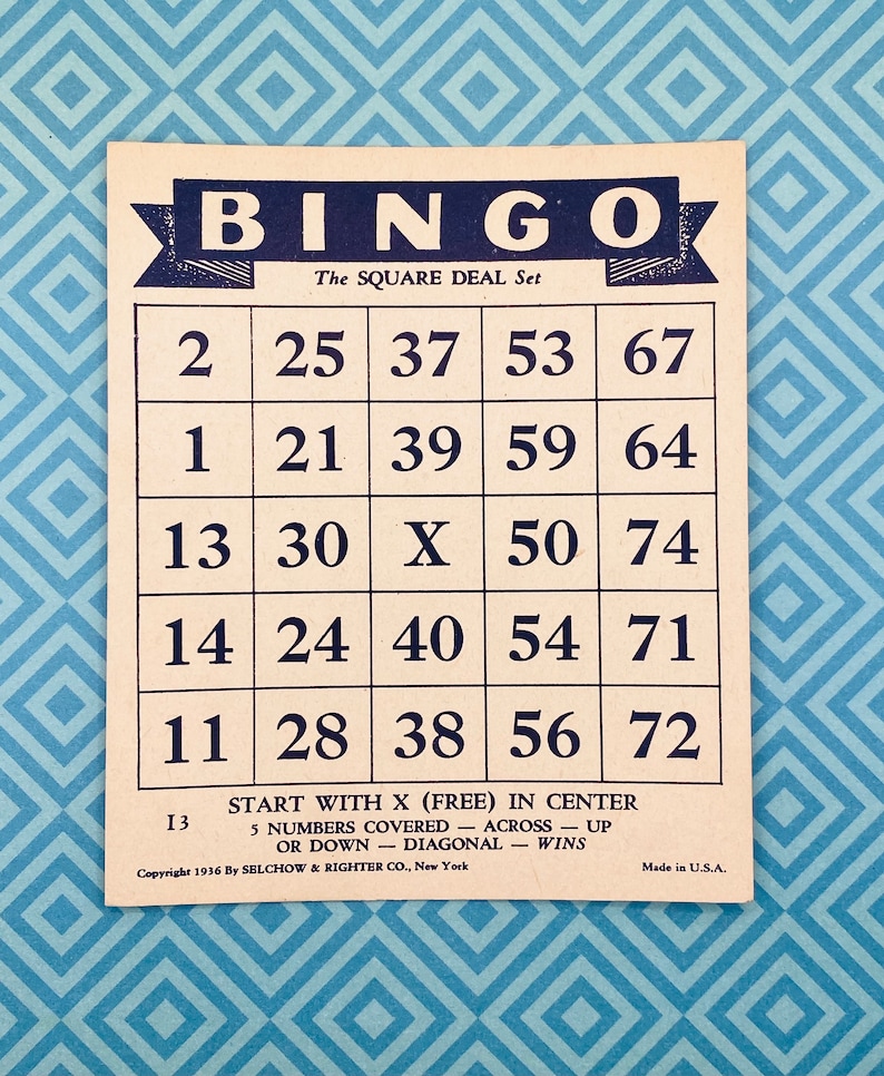 Bingo Cards (9 Designs) - Etsy