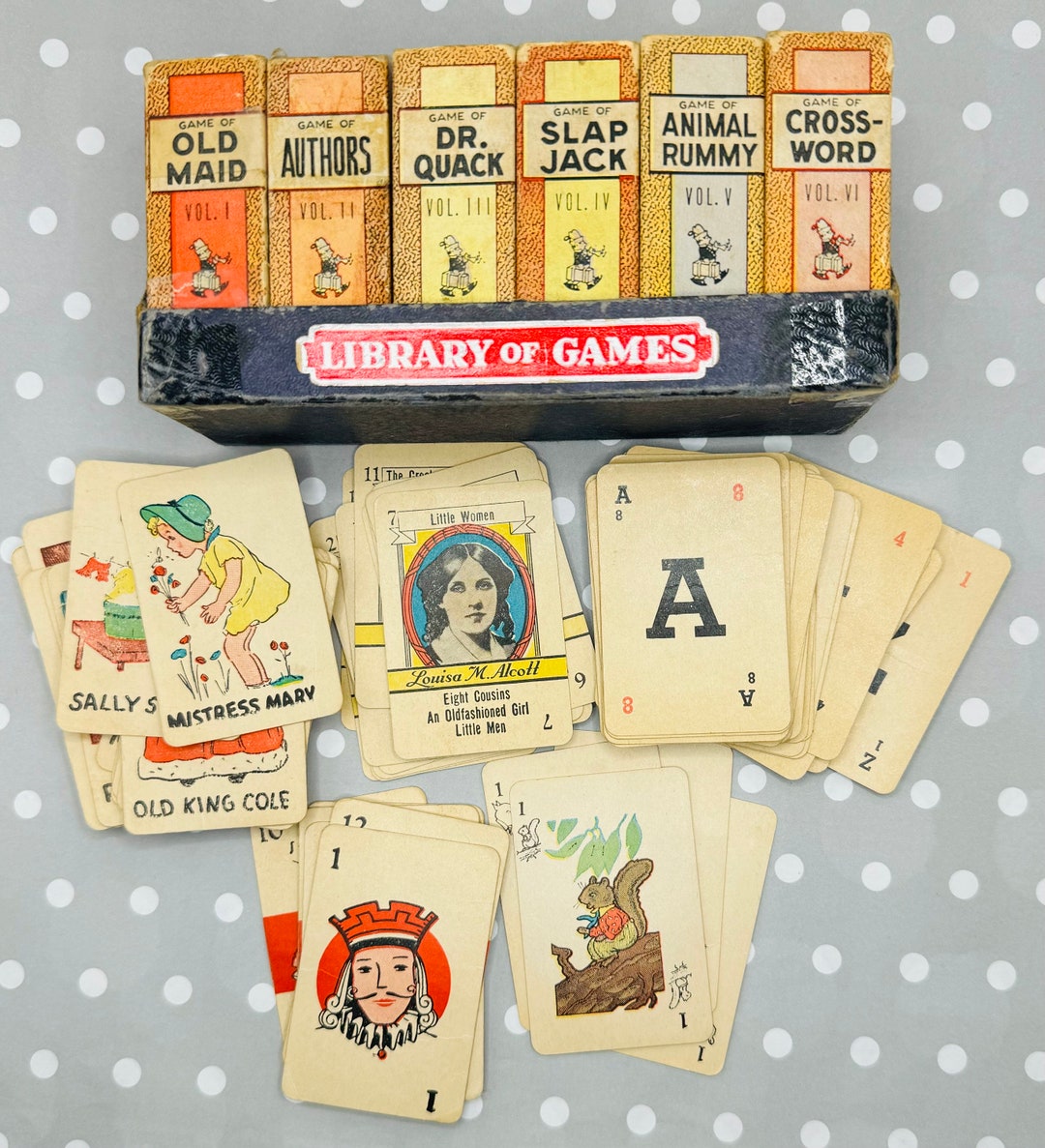 Children’s “library of Games” Card Sets - Etsy
