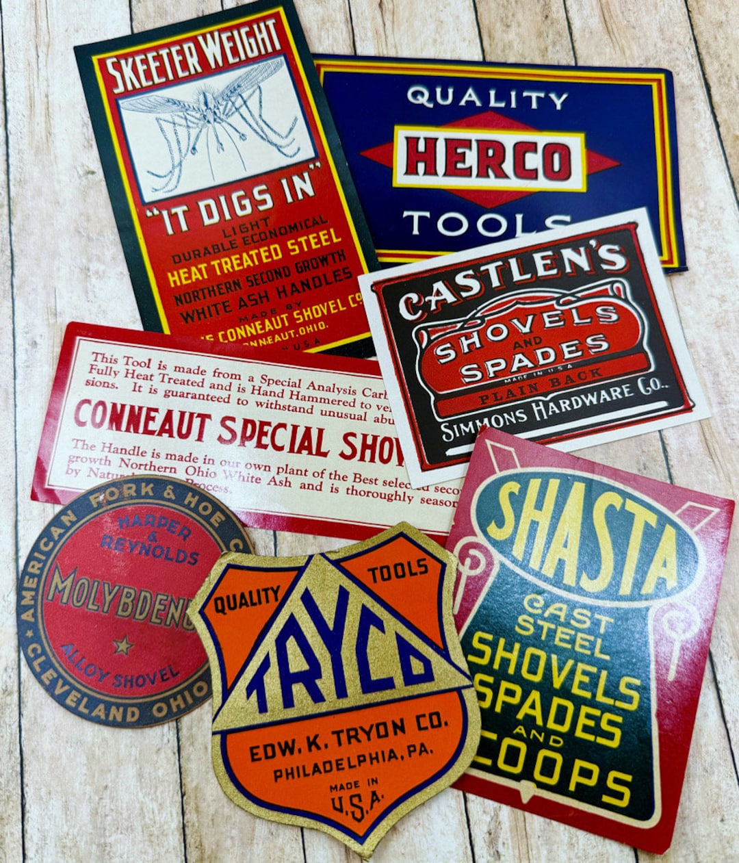 Tool Labels set of 7 - Etsy