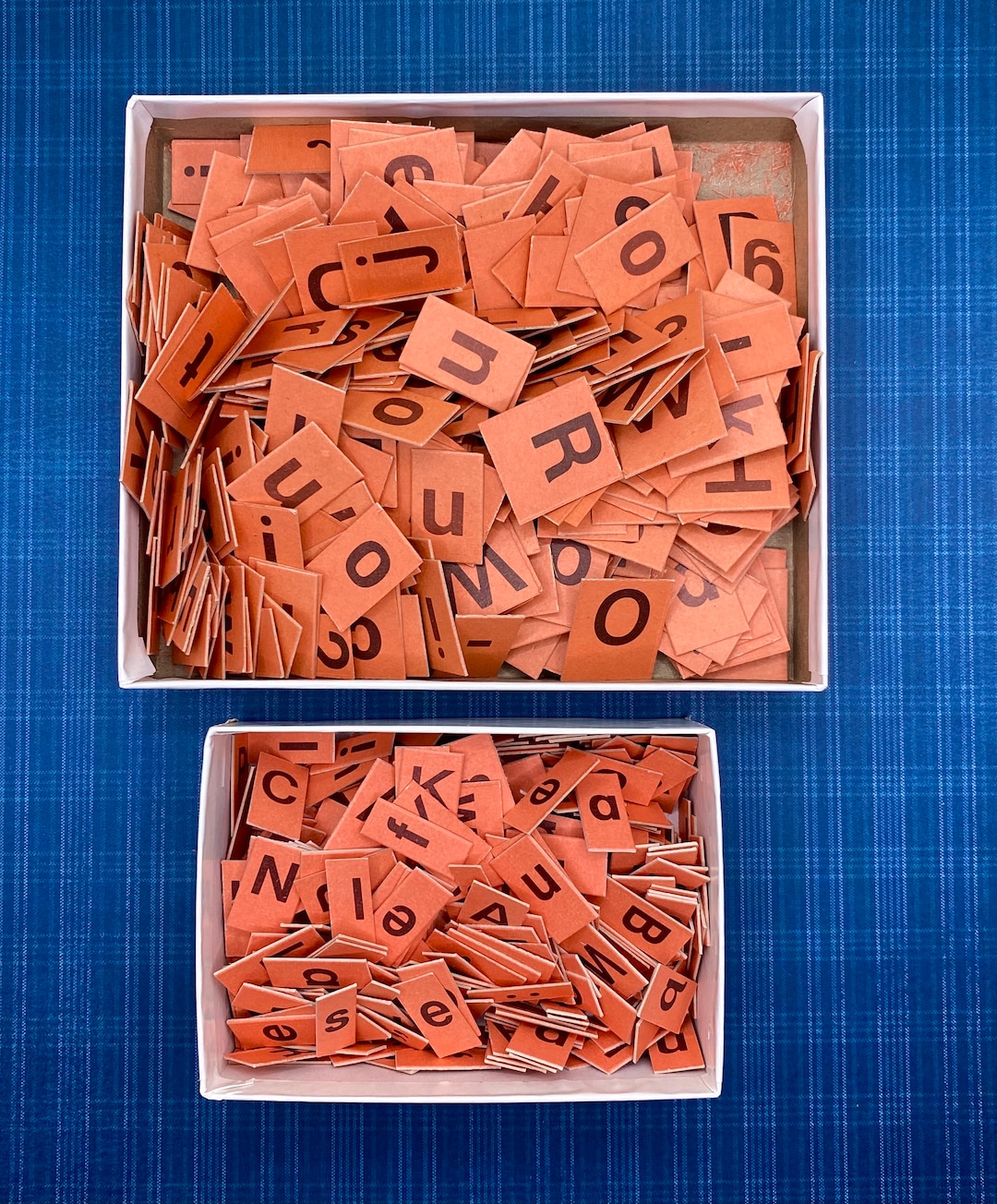 Tiny Cardstock Alphabet Tiles - Red - Etsy
