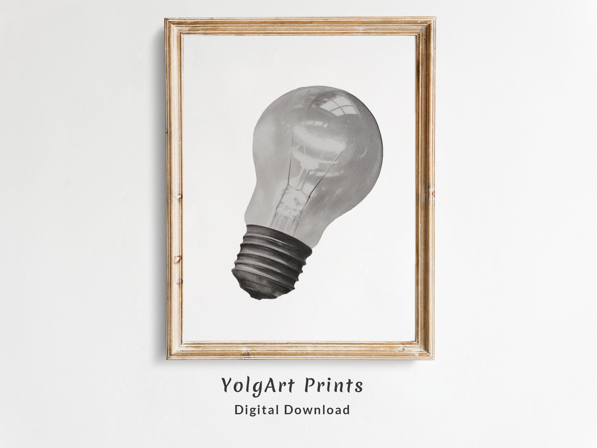 Light Bulb Pencil Drawing