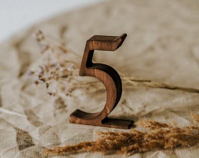 Rustic Table Numbers 1 - 100 for Farmhouse Weddings, Elegant Wood Table ...