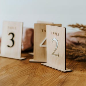 Wooden Table Numbers for Fall Wedding, Country Barn Table Numbers for ...