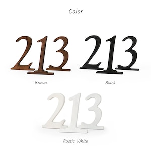 Rustic Table Numbers 1 - 100 for Farmhouse Weddings, Elegant Wood Table ...