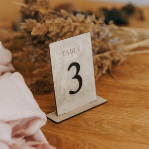 Boho Wooden Table Numbers for Rustic Wedding Decor, Event Table Numbers ...