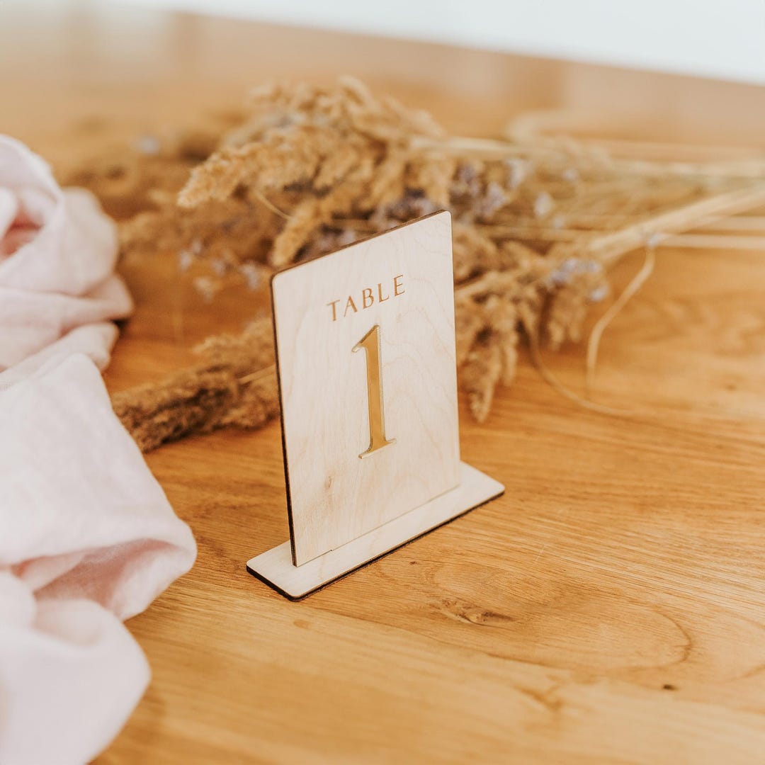 Custom Wooden Table Numbers for Boho Wedding, Wedding Reception Signs ...