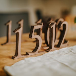Rustic Table Numbers 1 - 100 for Farmhouse Weddings, Elegant Wood Table ...