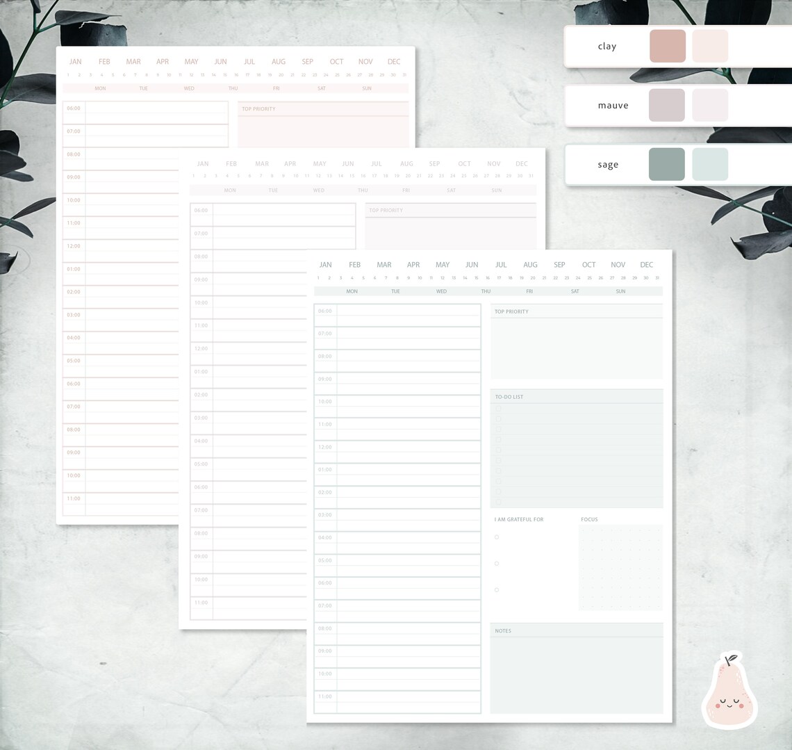 Single Page Undated Minimalist Planner With Infinite Pages - Etsy