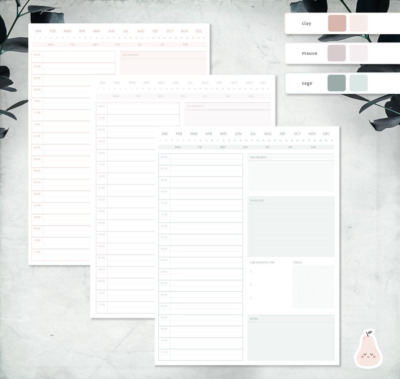 Single Page Undated Minimalist Planner With Infinite Pages - Etsy
