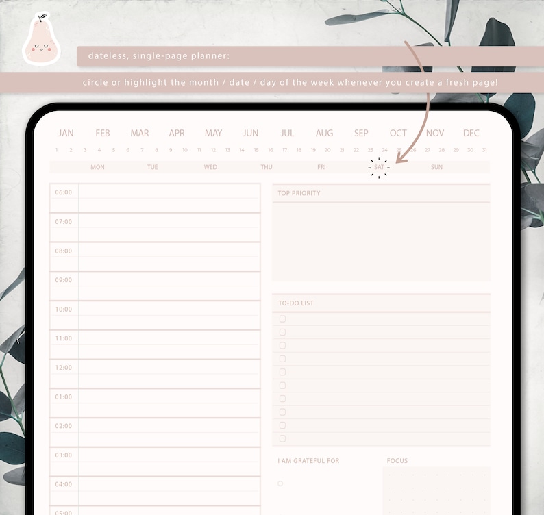 Single Page Undated Minimalist Planner With Infinite Pages - Etsy