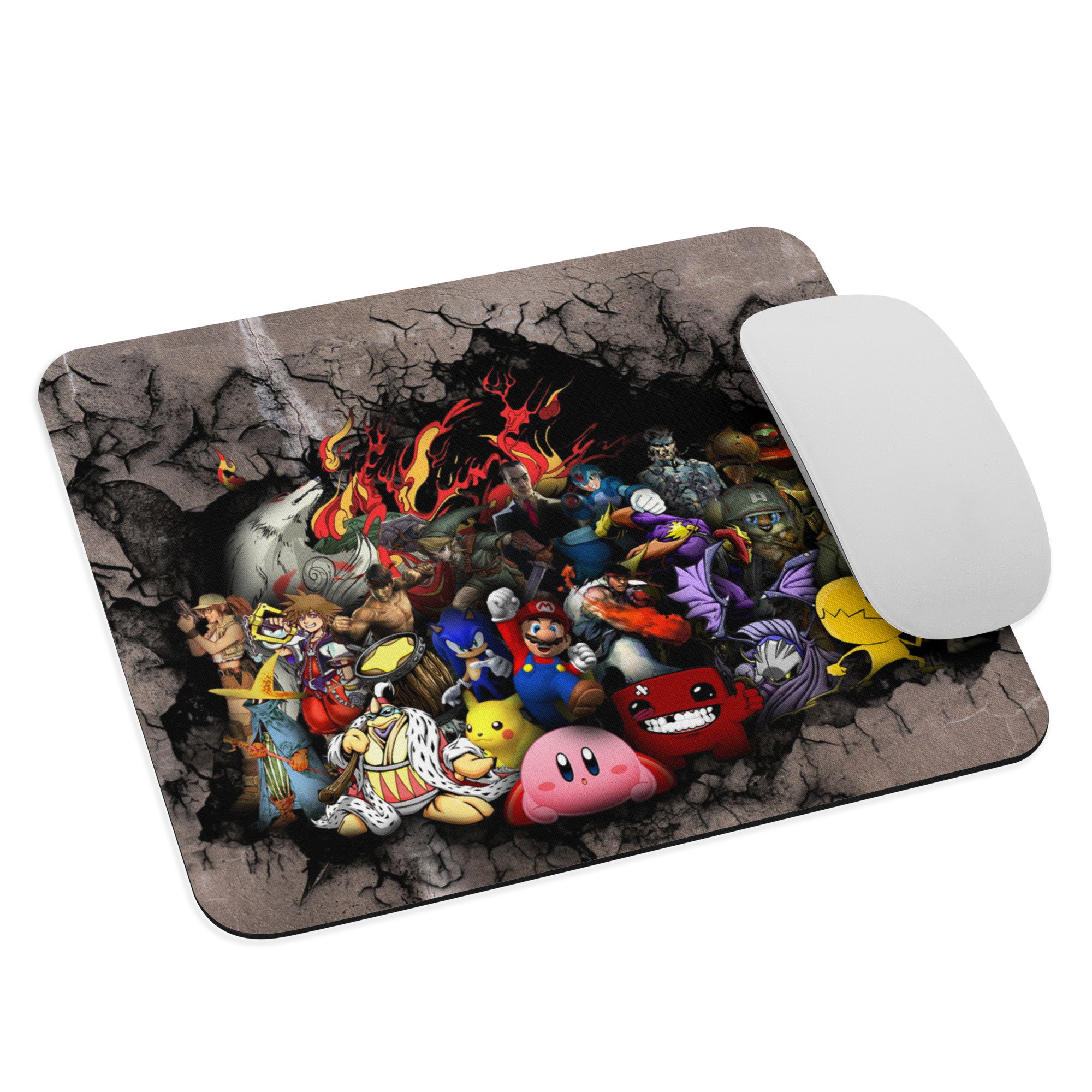 Retro Game Characters Mouse Pad | Etsy
