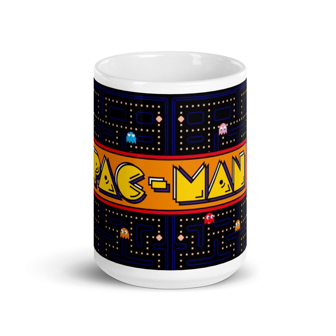 Pac-man | Retro Game White Glossy Mug | 11oz | 15oz - Etsy