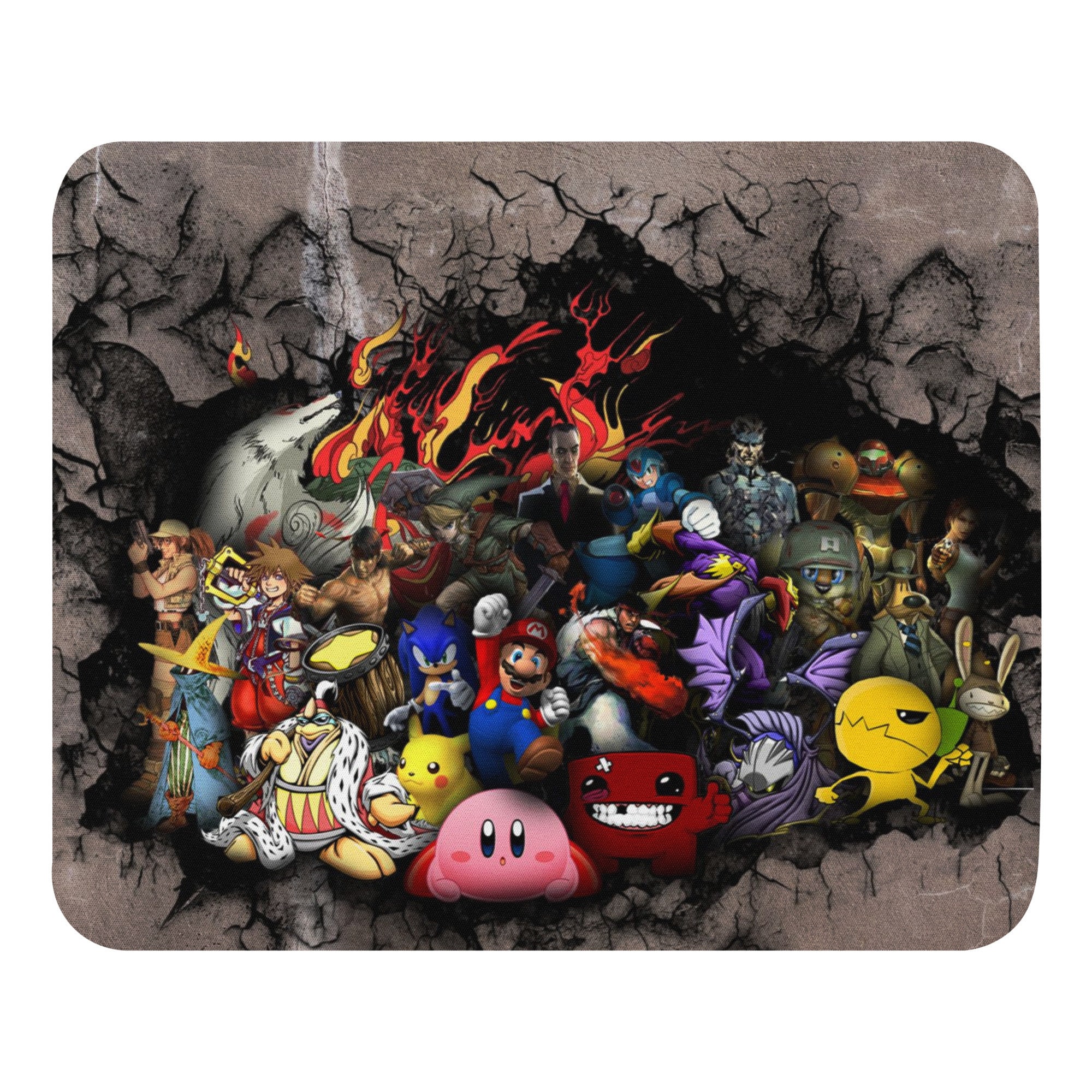 Retro Game Characters Mouse Pad | Etsy