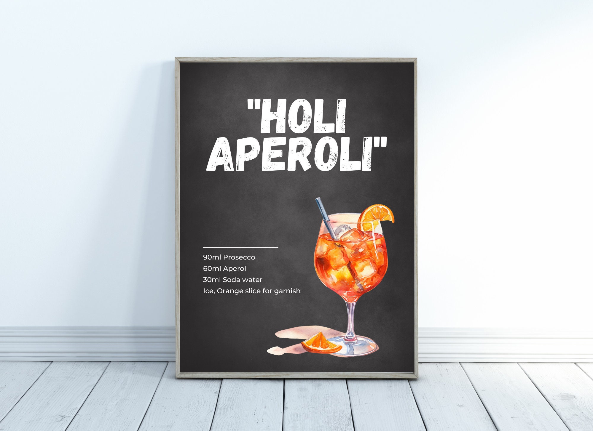 Aperol Poster Aperol Spritz Poster Holi Aperoli Kitchen Art - Etsy