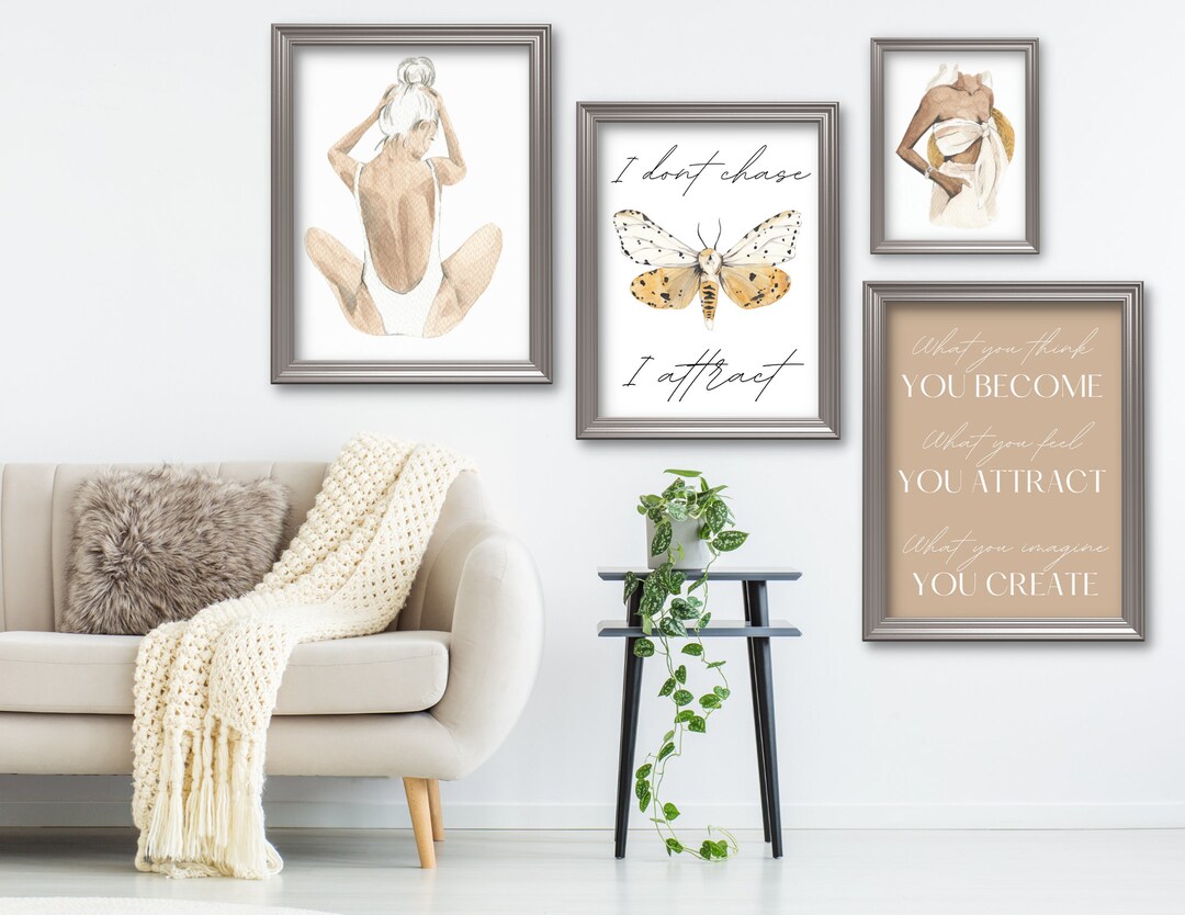 Set of 4 Posters Motivational Posters Aesthetic Posters - Etsy