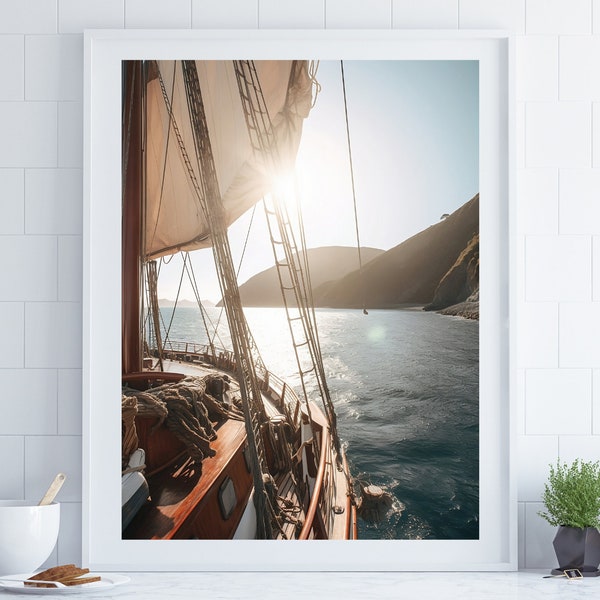 Sailing Poster - Etsy