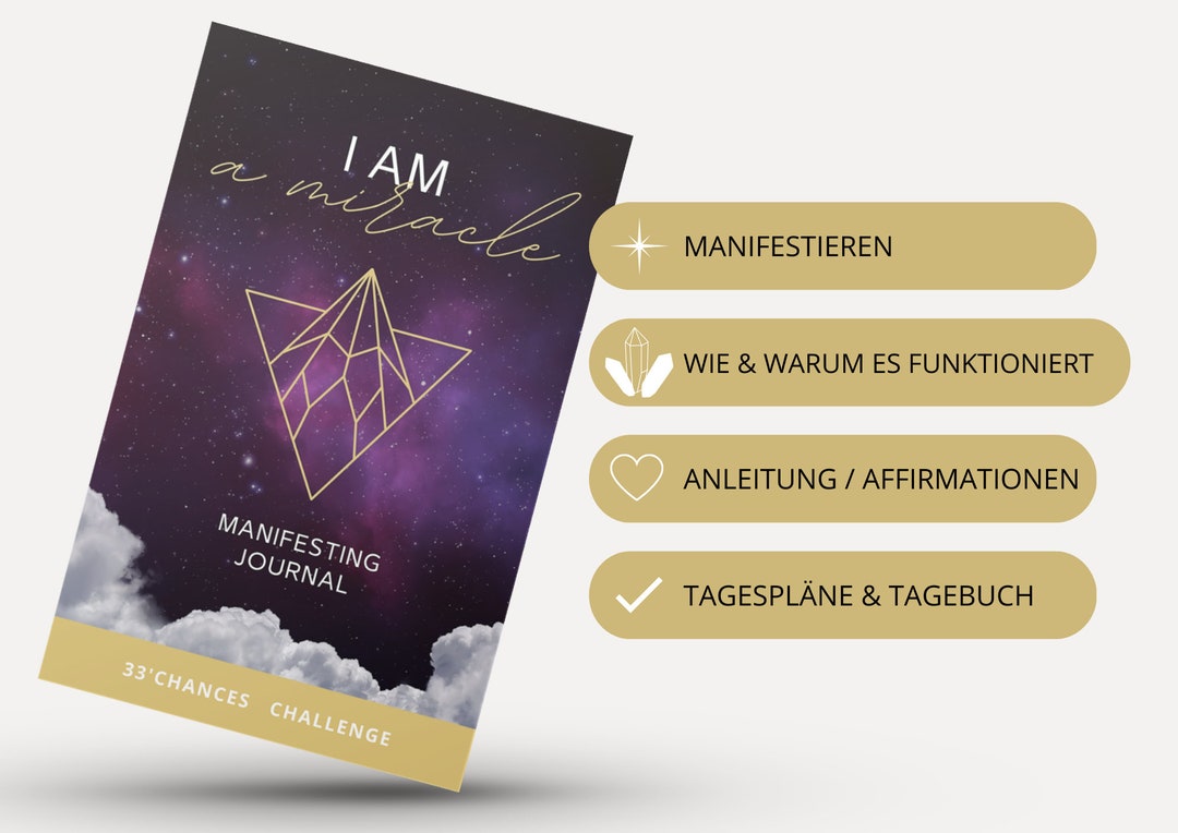 Manifestation Diary, Self Love Journal Digital Download Manifesting ...