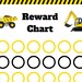 Printable Construction Reward Chart, Construction Sticker Chart, Kid ...
