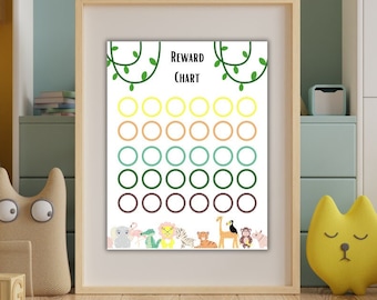 Printable Farm Animal Reward Chart, Farm Animal Sticker Chart, Kids ...