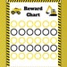 Printable Construction Reward Chart, Construction Sticker Chart, Kid ...