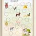 Printable Farm Animal Reward Chart, Farm Animal Sticker Chart, Kids ...