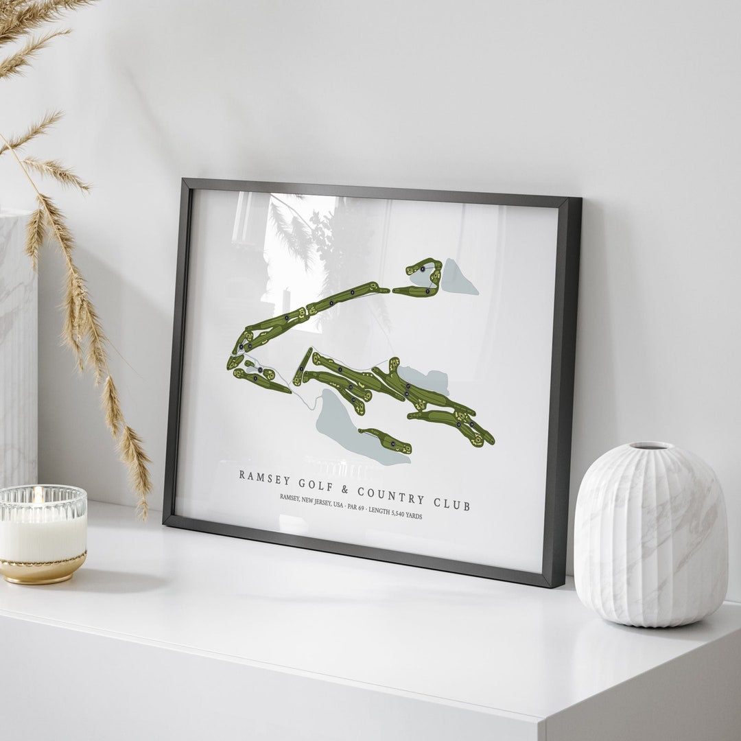 Ramsey Golf & Country Club, New Jersey - Golf Course Map | Golf Gift ...