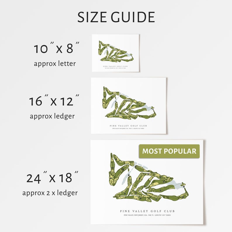 Pacific Dunes, Oregon - Golf Course Map | Golf Gift, Golf Print, Golf ...