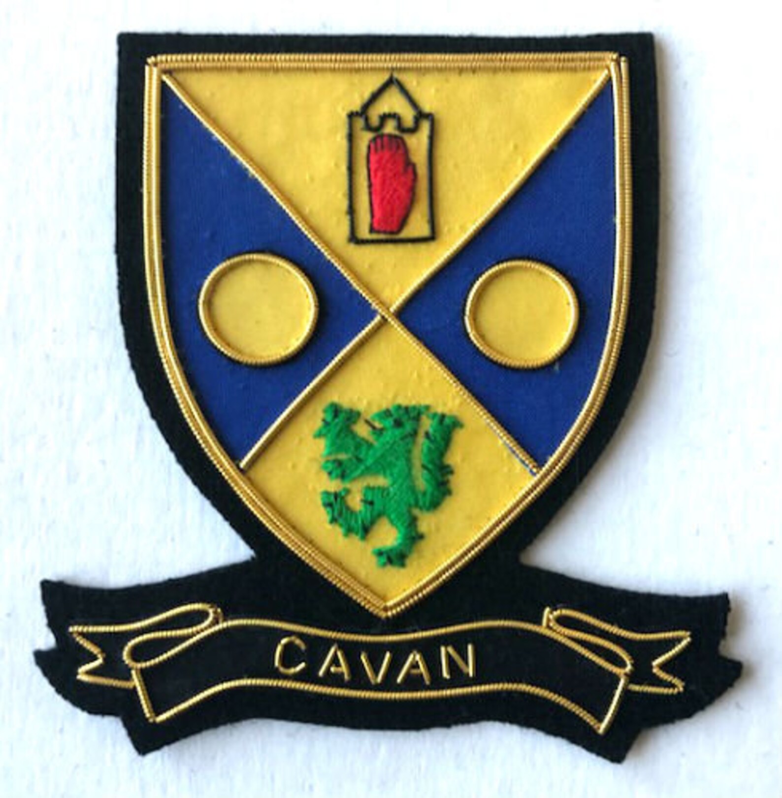 New Hand Embroidered Irish Ireland County cavan Badge Collectors ...