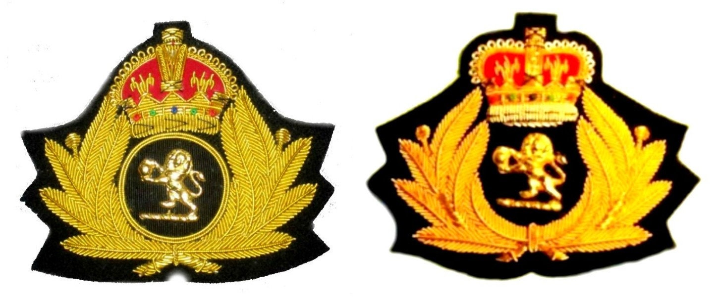 Cunard Ship QUEEN MARY II Crew, Captain Uniform Queen & King Crown Gold ...