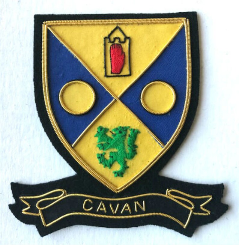 New Hand Embroidered Irish - Ireland County "cavan" Badge - Collectors ...