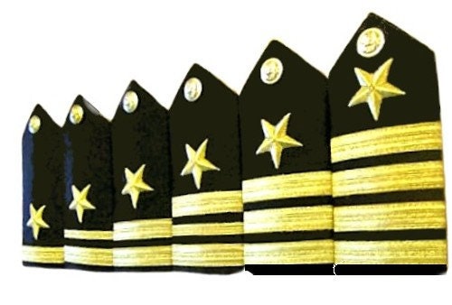 New US Navy Authentic Genuine Line Officers Hard Shoulder Boards Ranks ...