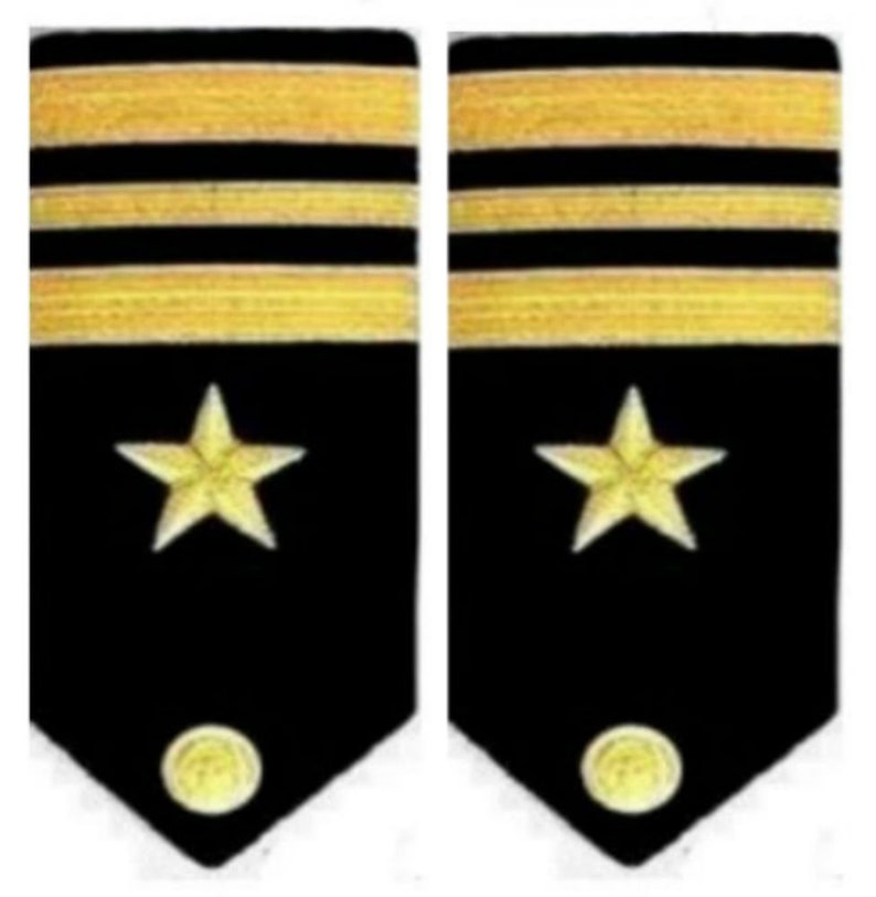 New US Navy Authentic Genuine Line Officers Hard Shoulder Boards Ranks ...