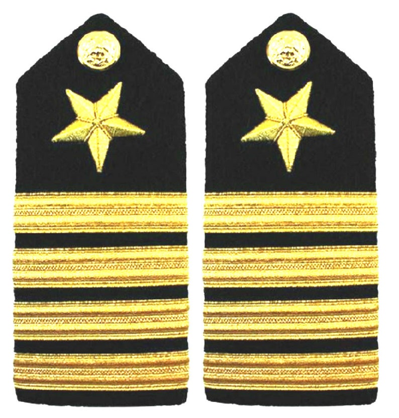 New US Navy Authentic Genuine Line Officers Hard Shoulder Boards Ranks ...