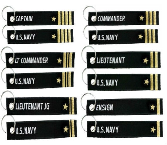 New US Navy Line Officers Ranks Key Chains Collectors Gift | Etsy