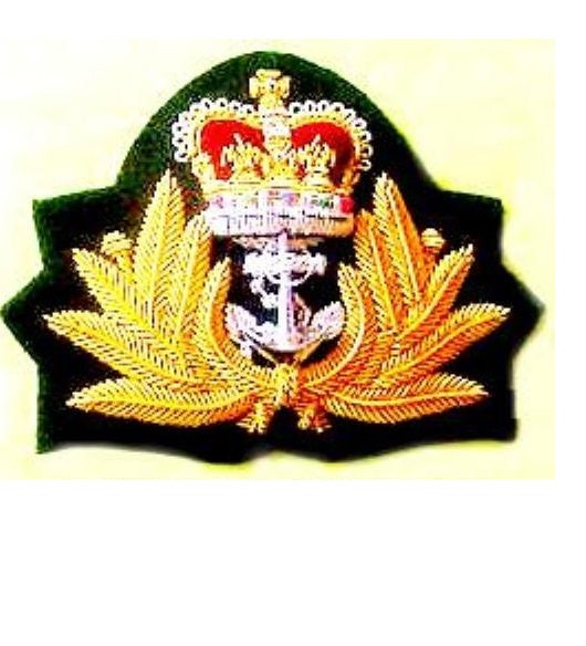 UK Royal British Navy Officers Uniform Caps Hats Badges, King Crown ...