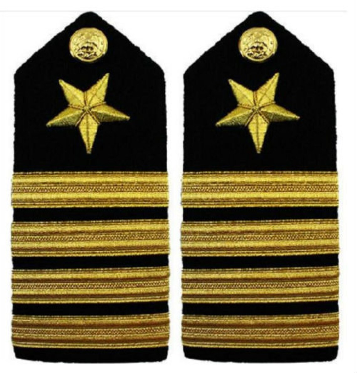New US Navy Authentic Genuine Line Officers Hard Shoulder Boards Ranks ...